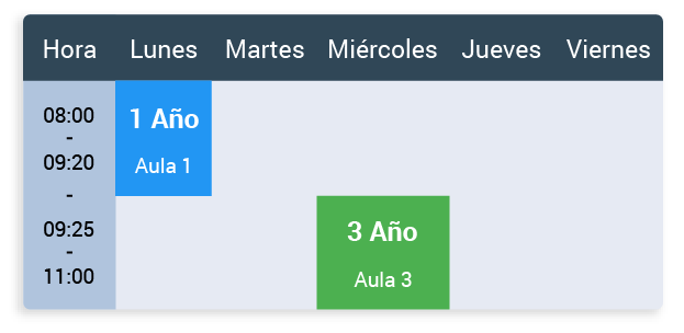 Horario - Asistente Docs